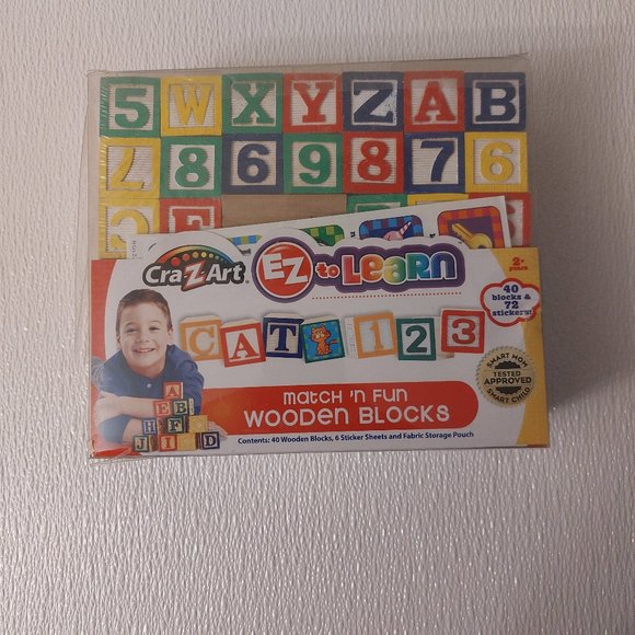 Toys | New Wooden Alphabet And Numbers Learning Blocks | Poshmark